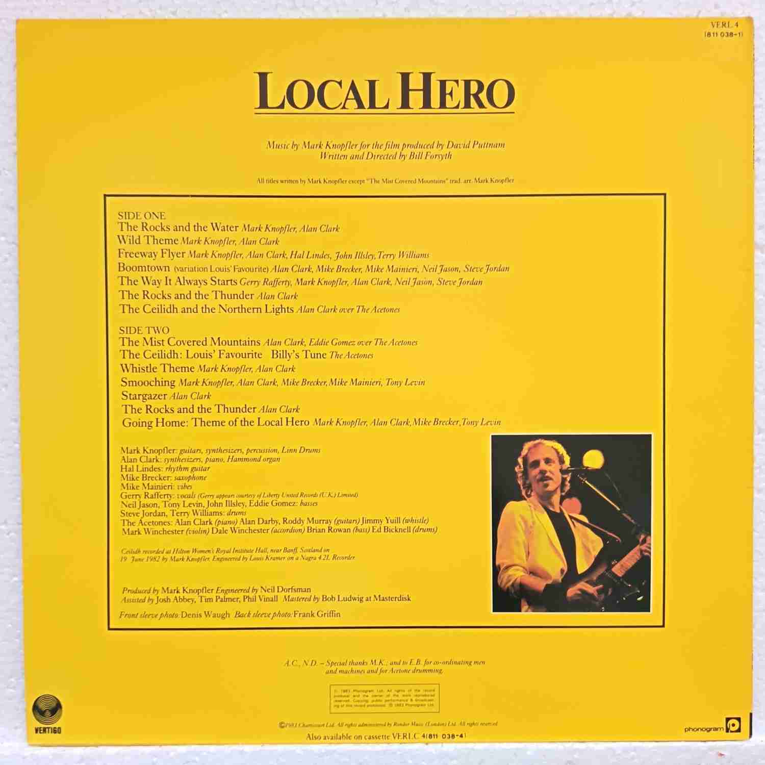 Mark Knopfler – Local Hero – Disc VINIL LP EX UK