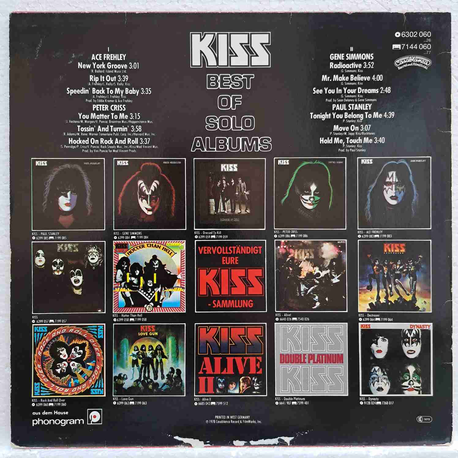 Kiss – Best Of Solo Albums – Disc VINIL LP EX